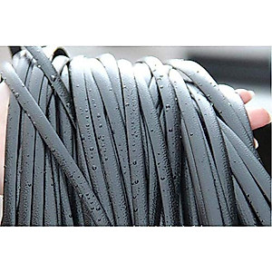 Woven Rattan, Plastic PE Wicker Repair Material for Garden Chair Black Table Patio Furniture Storage Basket Hand-Woven DIY Material (Around 220ft)