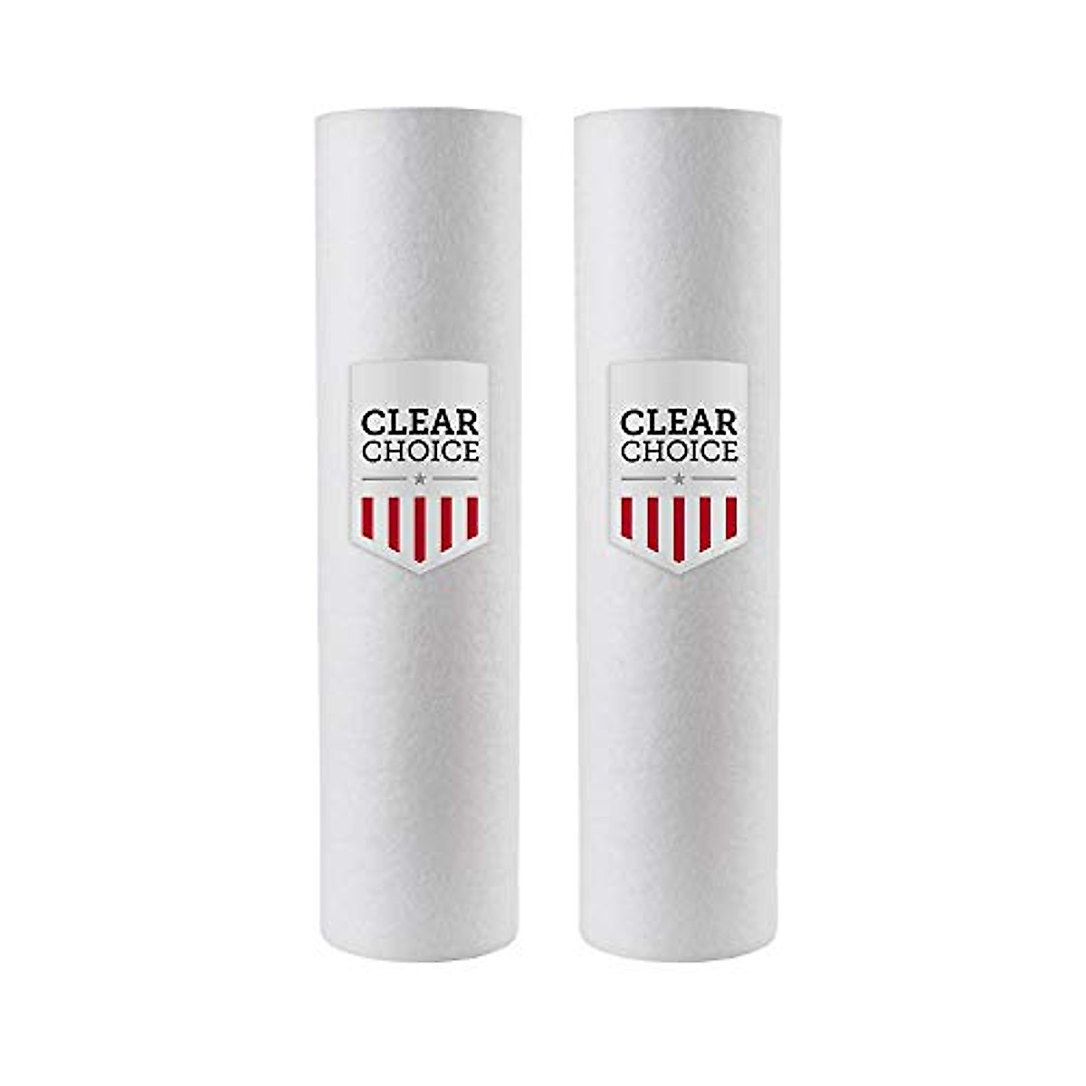 Clear Choice Sediment Water Filter 1 Micron 10 x 2.50" Water Filter Cartridge Replacement 10 inch RO System DEV9109-07, DEV9109-07, 155225-43 P1, 2-Pk