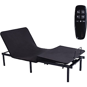 Adjustable Bed Base Frame with New Generation Motor, Remote, Head and Foot Incline, Intelligent Sleep Aid,High Weight Capacity, Easy Self-Assembly,Twin XL