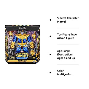 Hasbro Marvel Legends The Infinity Gauntlet Thanos Action Figure, 6-inch