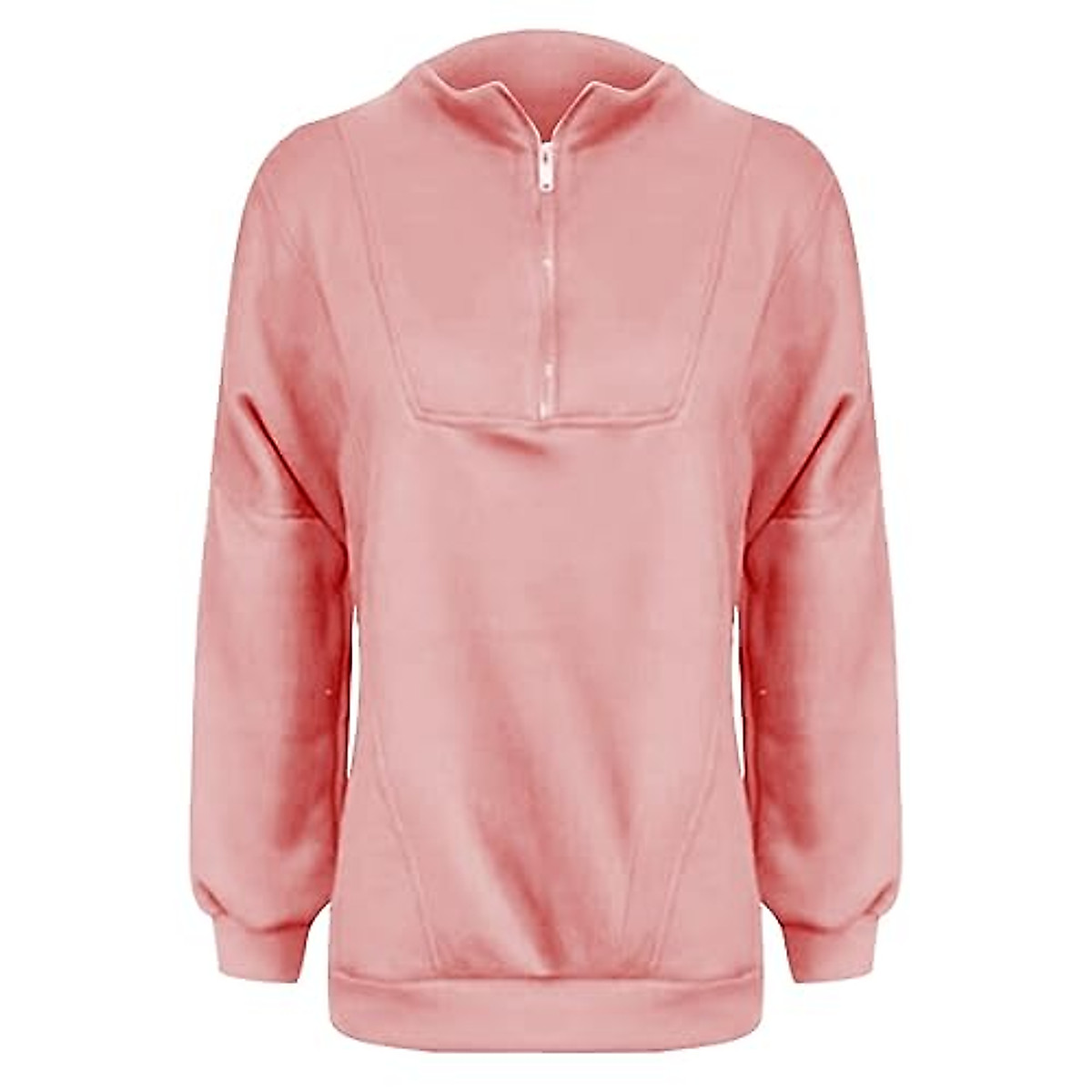 iHPH7 Women's Half Zip Cropped Sweatshirts Fleece Solid Color Zipper Long Sleeve Hoodies 2023 Fall Casual Jacket Y2K Clothes