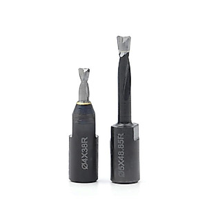 Hopson Tools Solid Carbide Bit for Domino Jointing Machines Cutter Set Includes 5 Solid Carbide Bits with Diameters of 4mm,5mm,6mm,8mm and 10mm, 5Pcs