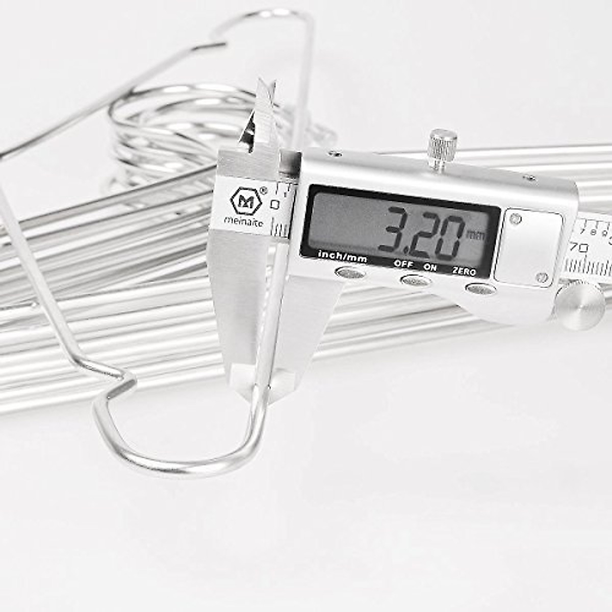 TIMMY Wire Hangers 40 Pack Stainless Steel Strong Metal Coat Hanger Clothes 16.5 Inch