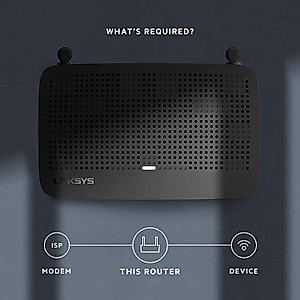 Linksys Mesh Wifi 5 Router, Dual-Band, 1,200 Sq. ft Coverage, Supports Guest WiFi, Parent Control,12+ Devices, Speeds up to (AC1300) 1.3Gbps - MR6350