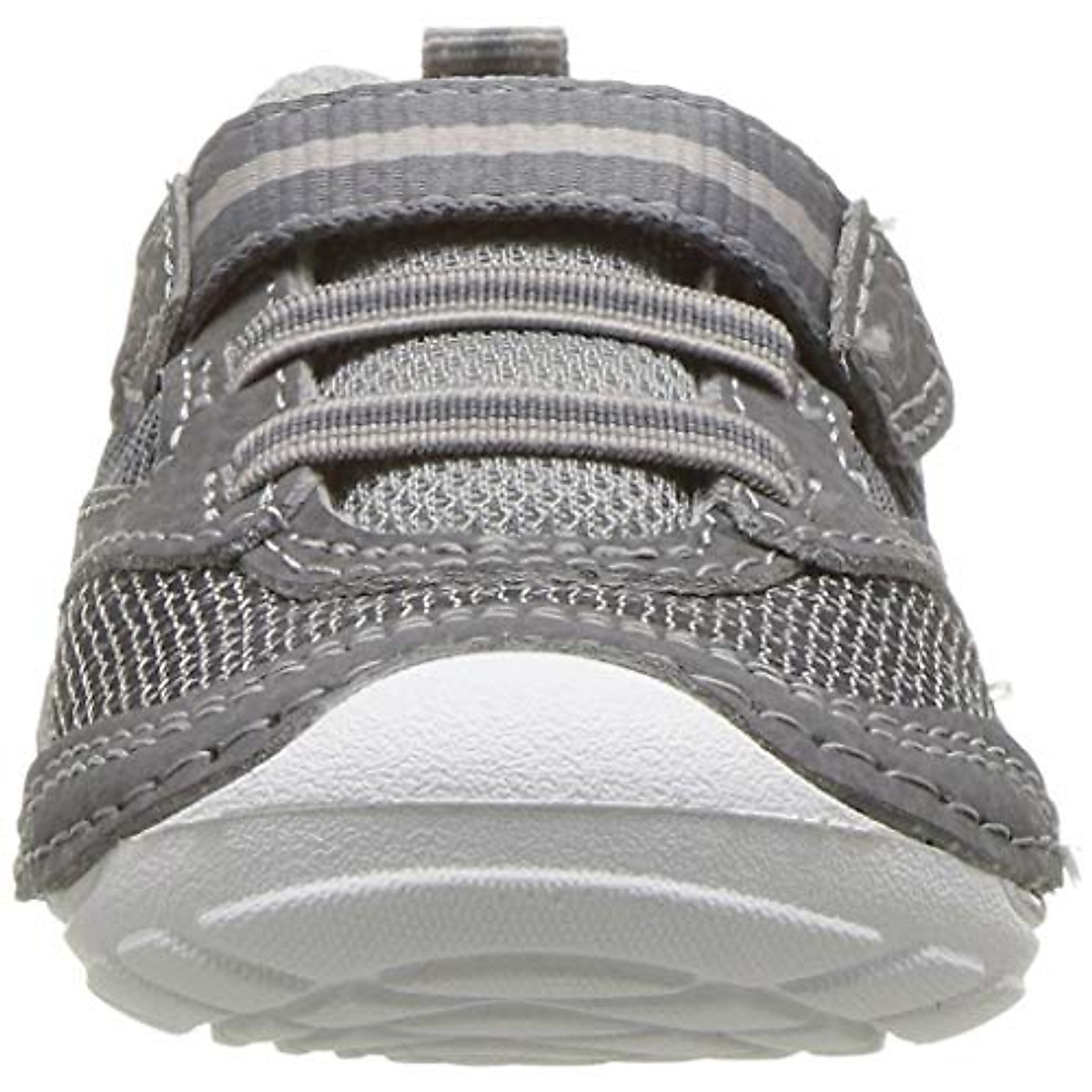 Stride Rite baby boys Adrian Athletic Sneaker, Grey, 4 Toddler US