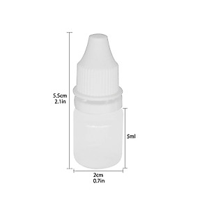 TRENDBOX 10 Pack 5ml Plastic Empty Eye Liquid Dropper Bottles
