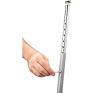 National Public Seating 6224H Steel Stool with Hardboard Seat Adjustable, 25"-33", Grey