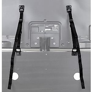 Mount-It! Safety Straps for TV, Furniture, Bookcase, Dresser and TV Stands - Anti-Tip Strap Television Anchor Kit for Baby Proofing, Earthquake Protection, 2 Pack, Mounting Hardware Included