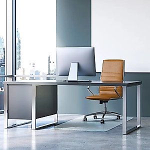 1.5mm Chair Floor Protectors for Hardwood Rectangle, Rolling Chair Mat for Carpet Clear，Plastic Mat for Office Chair on Carpet Large, Waterproof, Wear-Resistant, PVC, Hard Floor Use (Color : Clear,