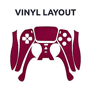 Olixar Controller Skin for PS5 Controller - Dualsense cover - Enhanced Grip - Cosmic Red