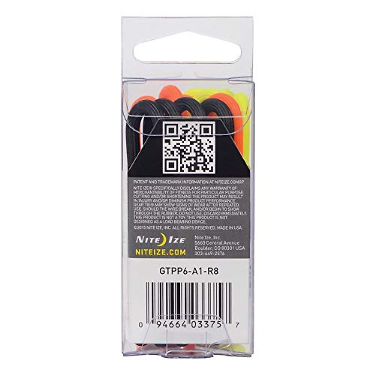 Nite Ize GTPP6-A1-R8 Gear Reusable Rubber Twist Tie ProPack (12-Pack, 6" - 12 Pack, Colors May Vary, 12 Count