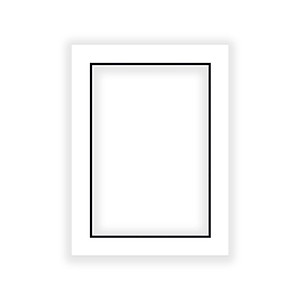 12x16 White on Black Double Mat for 11x14 Photo - Picture Matboard for Frames Measuring 12 x 16 Inches - Bevel Cut Matte to Display Art Measuring 11 x 14 Inches - Acid Free ONE MAT