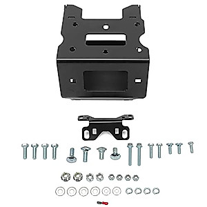 HECASA Winch Mount Bracket Compatible with 2011-2021 Polaris Sportsman 400 450 500 550 570 800 850 Scrambler 850 1000