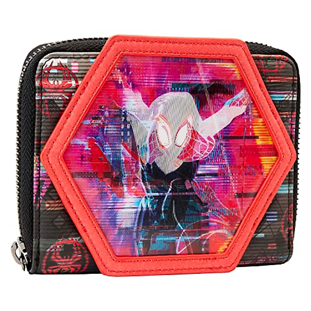 Loungefly Marvel Across the Spider-Verse Lenticular Zip Around Wallet