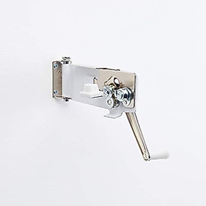 KitchenCraft KC609WH Swing-A-Way Wall Mounted Can Opener - Tin Opener with Magnetic Lid Lifter, Metal, 17.5 x 8 x 7 cm