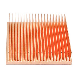 DIY Pure Copper Skiving Fin Heatsink 40x40x10mm / 1.57x1.57x0.39 inches for Electronic Chip IC Cooling