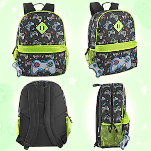 Trail maker Boy's 6 in 1 Backpack With Lunch Bag, Pencil Case, and Accessories