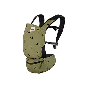 Baby Tula Lite Compact Baby Carrier, Ultra Compact and Lightweight, Convenient Carry Pouch, Ergonomic and Multiple Positions for 12 – 30 pounds (Soar)…