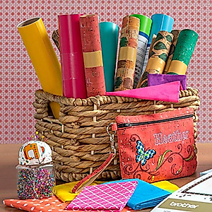 Brother CACORKBK ScanNCut Rolled Cork Fabric Black and Gold Fleck Pattern