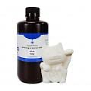 3D Printer Resin, LCD DLP Photopolymer Resin UV Curing High Hardness Toughness for LCD 3D Printing 500g (White)