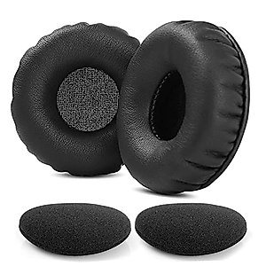TaiZiChangQin Voice 750 Ear Pads Ear Cushions Sponge Kit Replacement Compatible with Jabra UC Voice 750 Headphone Protein Leather Earpads
