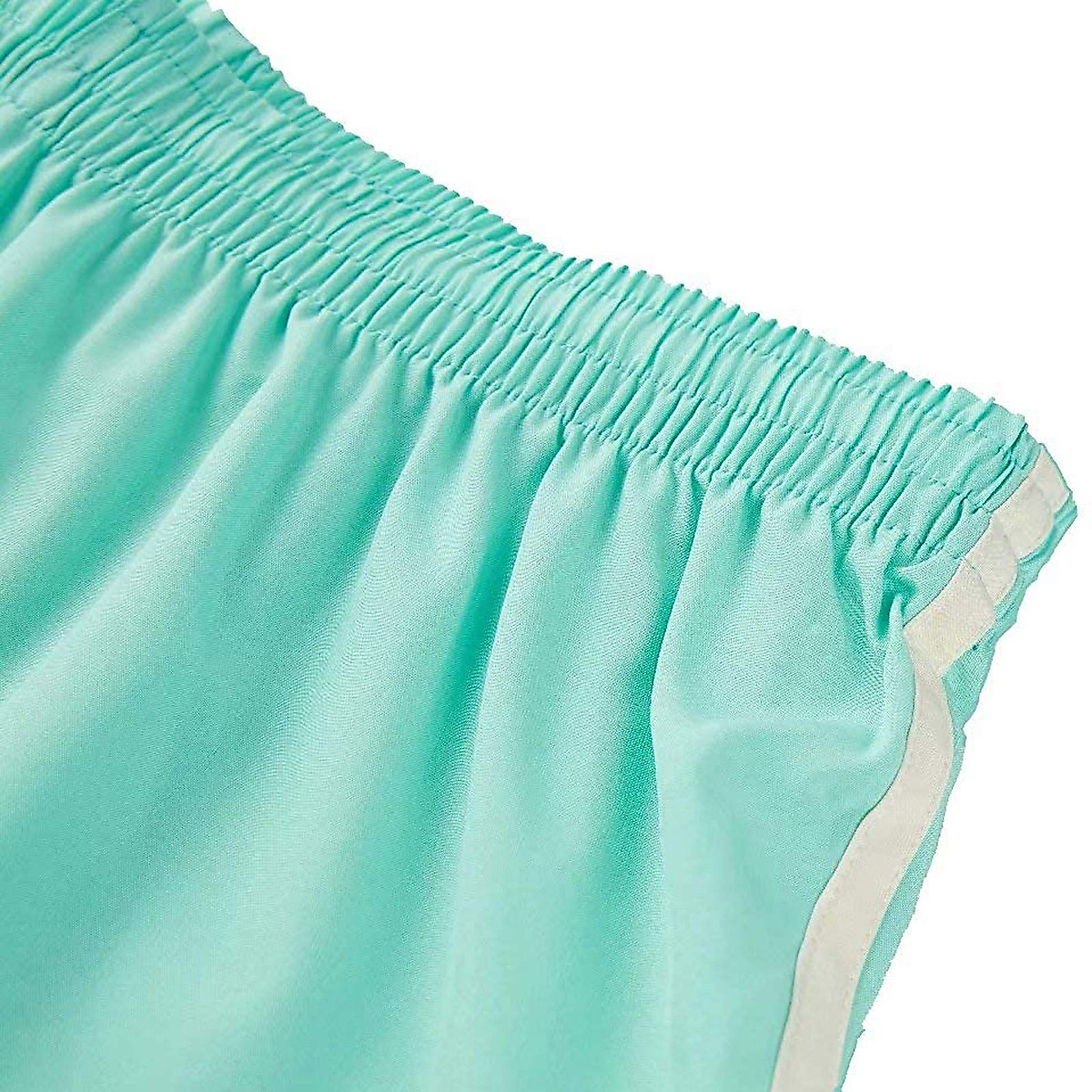 Sdeycui Women's Shorts Casual Summer Yoga Workout Shorts Loose Comfy Drawstring Jogging Shorts for Women with Pockets(Green, L)