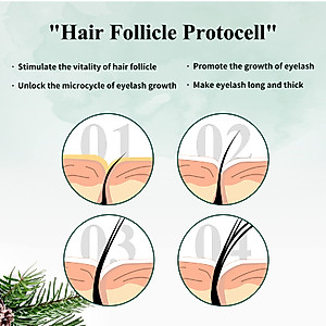 Eyelash Growth Serum, BREYLEE Eyelash Serum for Eyelash Growth Lash Growth Serum, Lash Serum, Eyelash Conditioner, Lash boost Serum for Longer, Fuller Thicker Lashes & Eyebrows(Gold, 3ML/ 0.1 Fl. Oz)