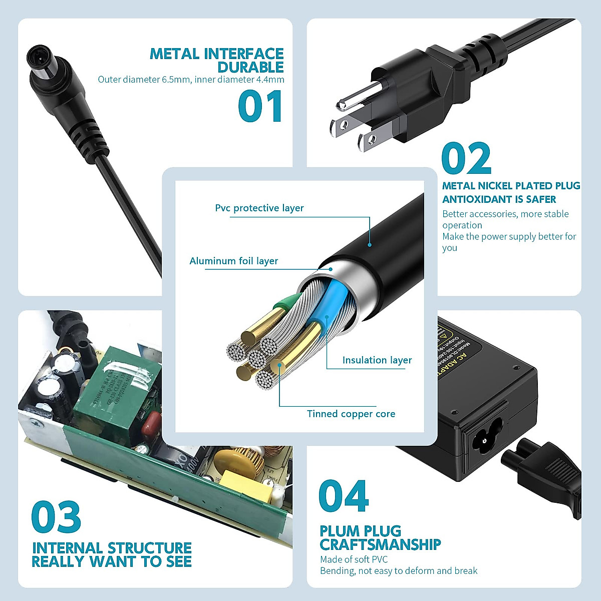 DC 19V TV Charger AC Adapter for Samsung 22" 32" UN32J UN22H UN32J4000AF UN22H5000 UN32J4000 UN32J400DAF BN44-00835A LCD LED Plasma DLP A4819-FDY BN44-00837A A6619 FSM Soundbar Power Supply Cord Plug