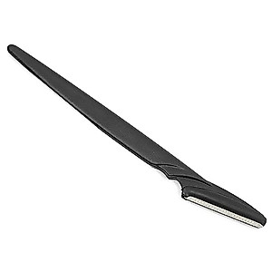 Men's Touch Up Razors for Mustache, Beard (Black, 5.8 Inches, 12 Pack)