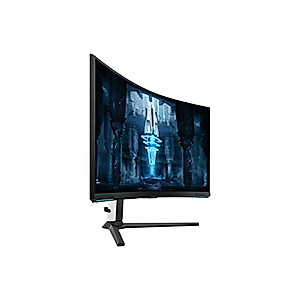 SAMSUNG 32" Odyssey Neo G8 4K UHD 240Hz 1ms G-Sync 1000R Curved Gaming Monitor, Quantum HDR2000, AMD FreeSync Premium Pro, Matte Display, Ultrawide Game View, DisplayPort, Black & White, 2022