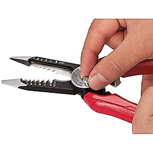 Milwaukee 48-22-3079 6-In-One Combination Wire Stripping and Reaming Pliers for Electricians, 2 Pack