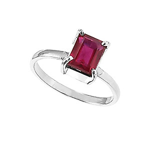 Best Gift Red Mozambique Ruby Gemstone Silver Ring Wedding Engagement Ring Silver Jewelry (7)