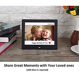 Véfaîî Digital Clock 2.0 with Date and Time for Elderly, 19 Alarms Custom Reminders, Dementia Clock for Seniors, Loud Alarms, Auto DST, Memory Function, Easy to Read (8" Large Black)