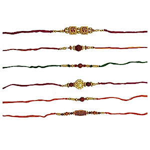 Belexy 12 Rakhi Set for Brother, Sister, Bhaiya, Bhabhi, Multiple Design, Raksha Bandhan Gift, Vary Color - Pack of 12