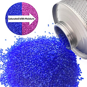 Wisesorb 800 Gram Gun Safe Dehumidifier, 1 Pack of 1.77 LBS Rechargeable Dehumidifier Blue to Pink Silica Gel Desiccant Moisture Absorbers, Dehumidifiers for Room, Bedroom, Safe, Closet, Bathroom, Car