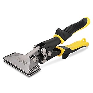 HURRICANE Sheet Metal Hand Seamer, 3 Inch Straight Jaw Sheet Metal Bender Tools for Flattening Metal, Ergonomic TyreGrip Handle