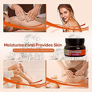 Natural Solution WBM Himalayan Salt Body Scrub with Organic Lavender Oil, Relaxing and Purifying Deep Cleansing – 12.3 oz, 10.6 Oz