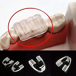 Food Grade Bruxism Splint Sleeping Aid Tool Dental Mouth Guard Teeth Brace Dental Health Tooth Protector Oral Care(Transparent)