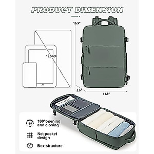 Travel Backpack For Women Men Airline Approved Carry On Bags For Airplanes Gym Bag With Shoe Compartment Backpack For Traveling On Airplane Waterproof Laptop Backpack College Travel Essentials