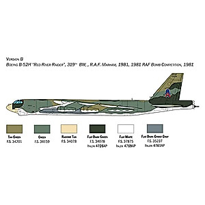 Italeri ITA1442 1:72 B-52H Stratofortress [Model Building Kit], Multi-Color