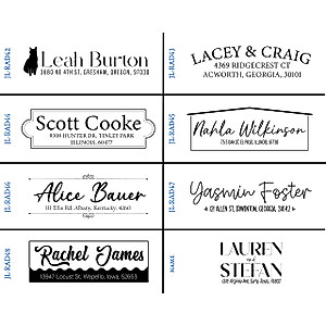 Custom Return Address Stamp - Custom Self-Inking Address Stamp with Name Custom Rubber Address Stamp (Self Inking)