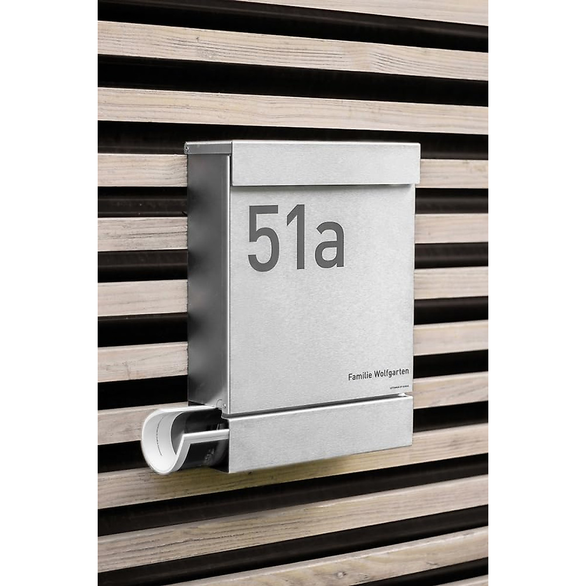 Radius Design Letterman M Wall Mount Modern Design Mailbox Stainless Steel
