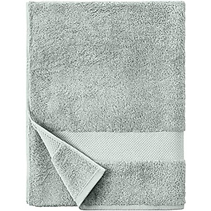 Amazon Aware 100% Organic Cotton Plush Bath Towels - 6-Piece Set, Sage Green