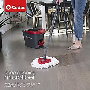 O-Cedar EasyWring Microfiber Spin Mop and Bucket Cleaning System