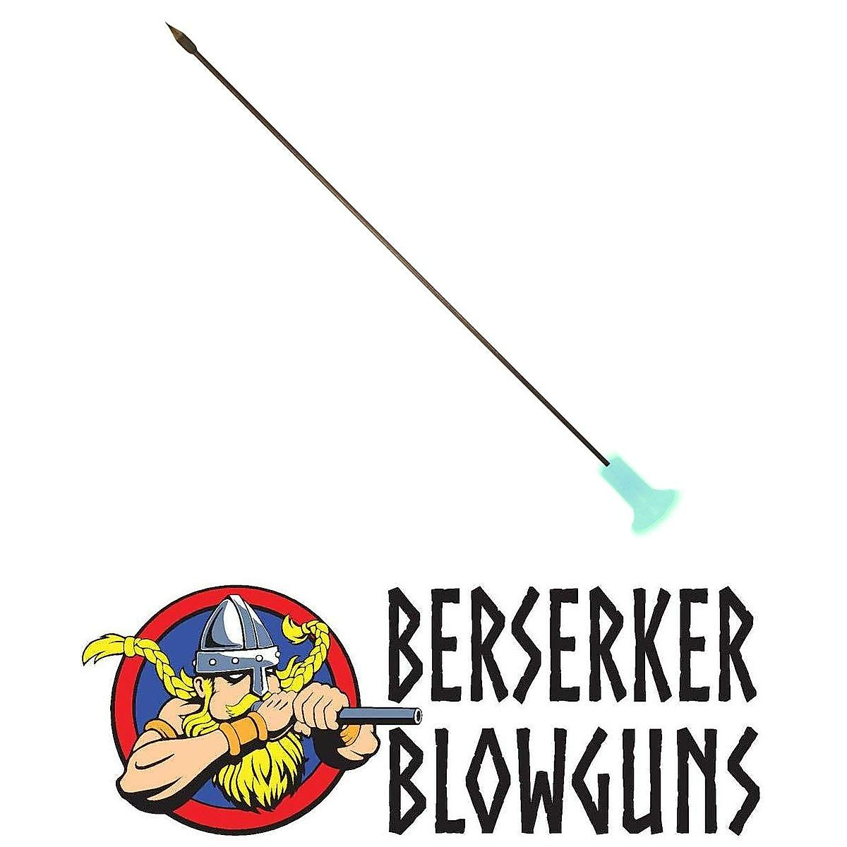 Berserker Blowguns .40 Cal Glow in The Dark 5" Pro Length Spearhead Blowgun Darts from