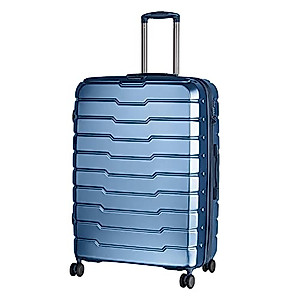it luggage Prosperous 32" Hardside Checked 8 Wheel Expandable Spinner, Metallic Blue