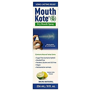 Mouth Kote Dry Mouth Spray, Oral Moisturizer with Yerba Santa, 8 Fluid Ounce