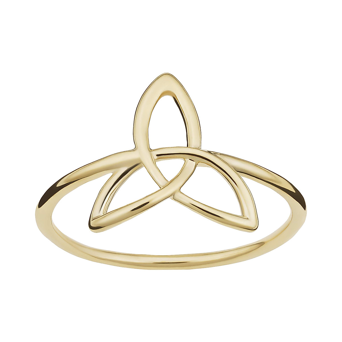 14k Yellow Gold Celtic Trinity Knot Ring (size 7)