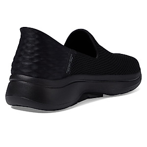 Skechers Go Walk Arch Fit Summer Views Hands Free Slip-Ins Black 9 B (M)