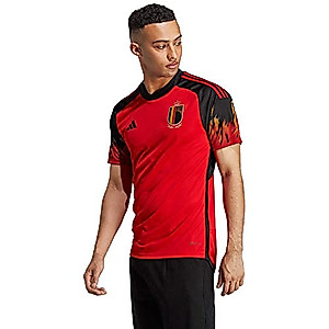 adidas Beligium Home Men's Soccer Jersey World Cup 2022 (M) Red/Black